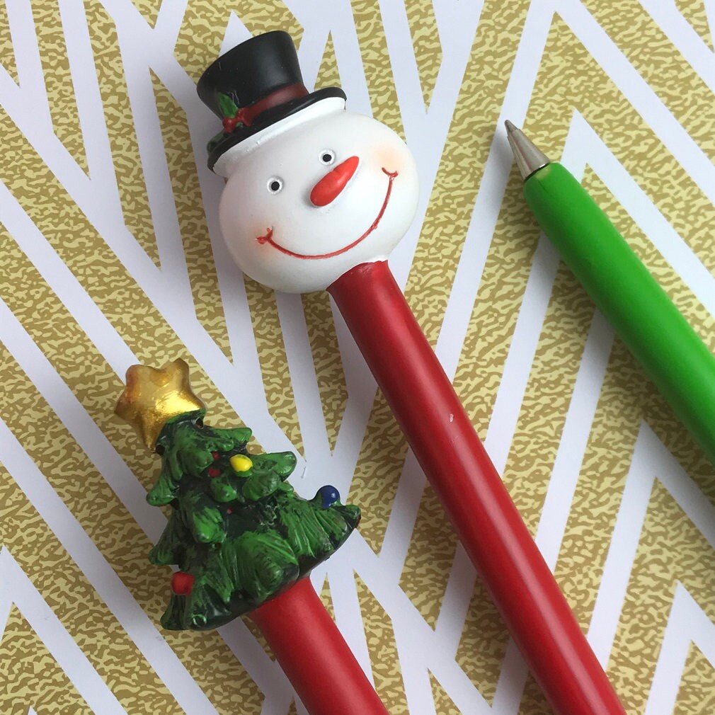 Christmas Pen Christmas Pens Cute Christmas Pen Christmas | Etsy