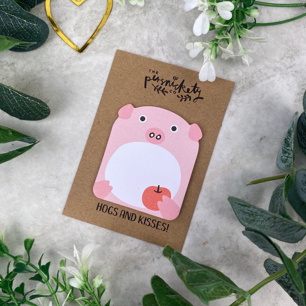 Cute Pig Sticky Note | Etsy