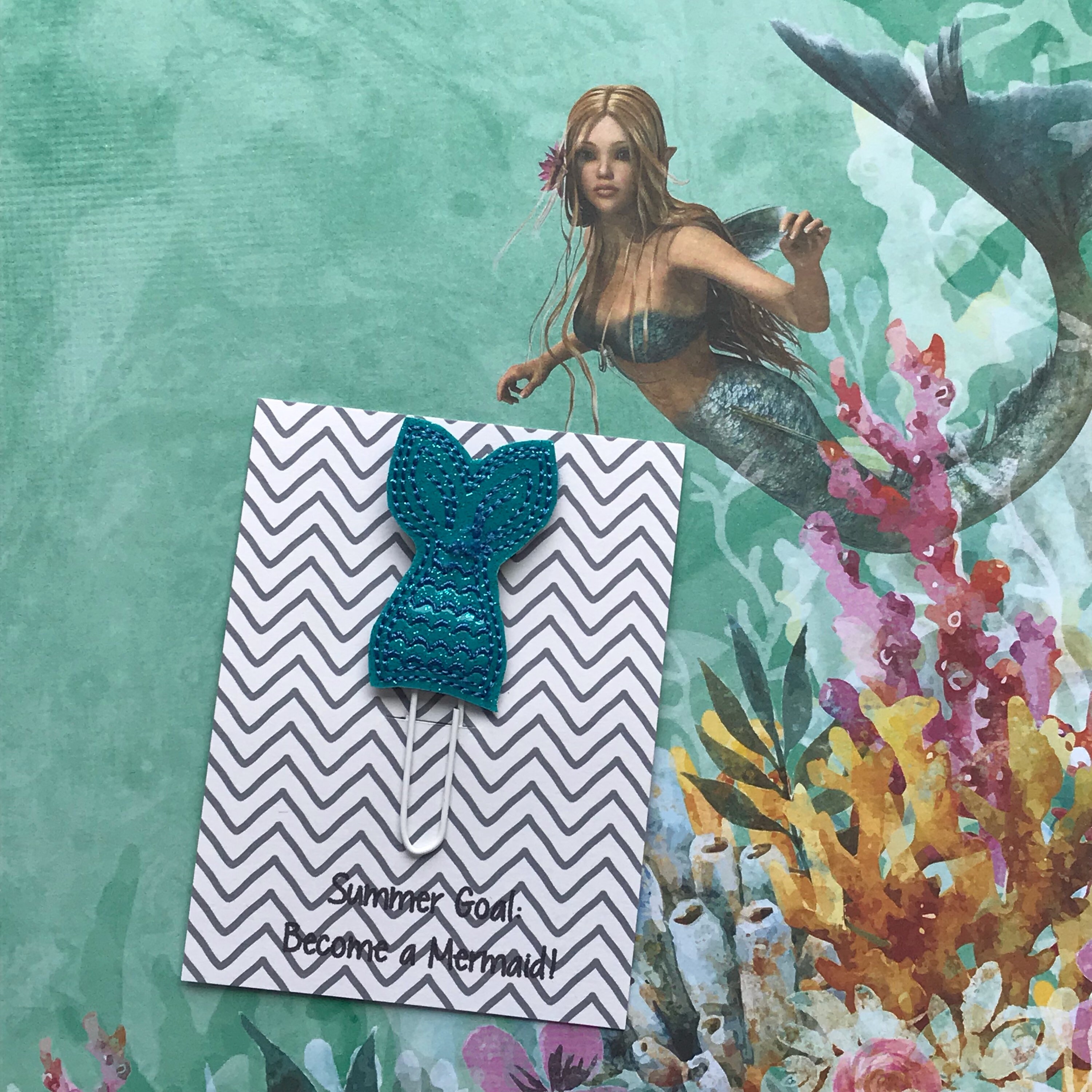 Mermaid Tail Paper Clip Mermaid Planner Clip Planner Clip - Etsy