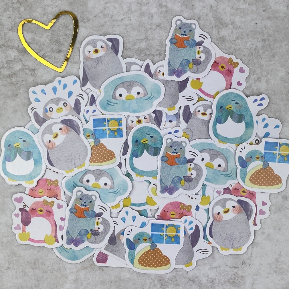 Penguin Stickers | Etsy