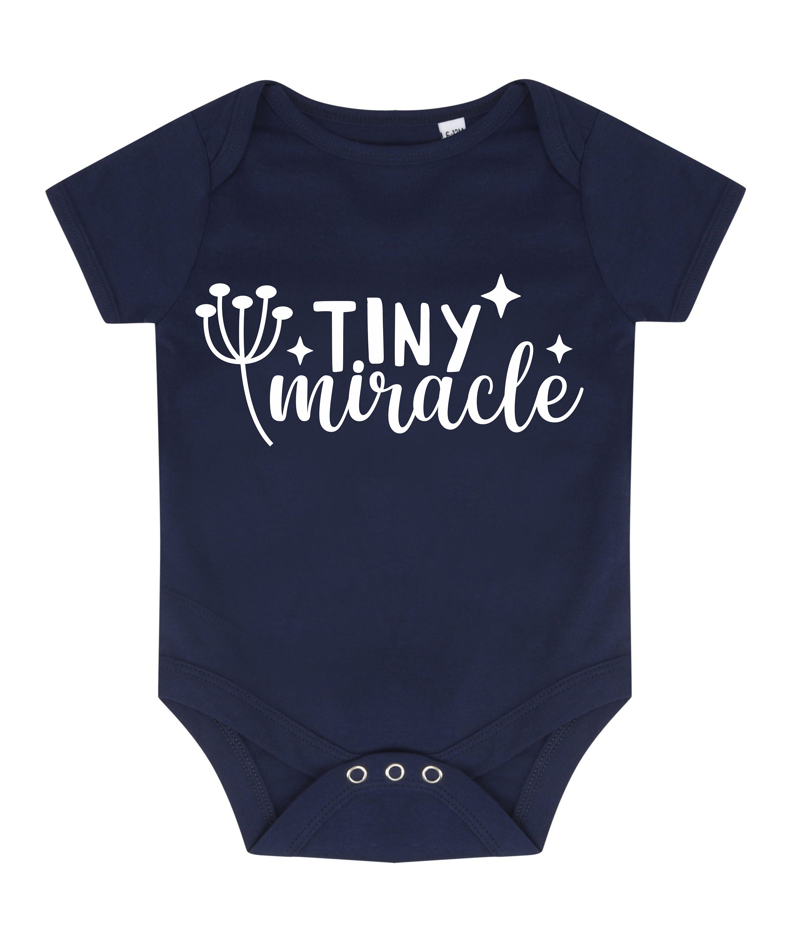 Baby Bodysuit Tiny Miracle Funny Baby Vest Baby Shower Gift | Etsy