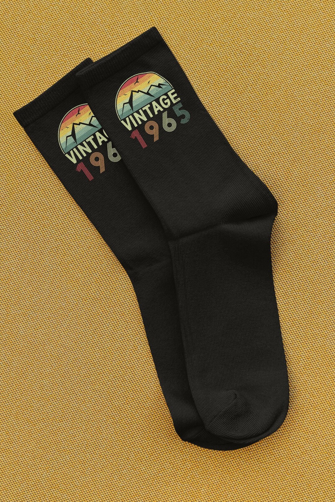 Vintage 1965 Birthday Socks, 60th Birthday Gift, Retro 60th Birthday ...