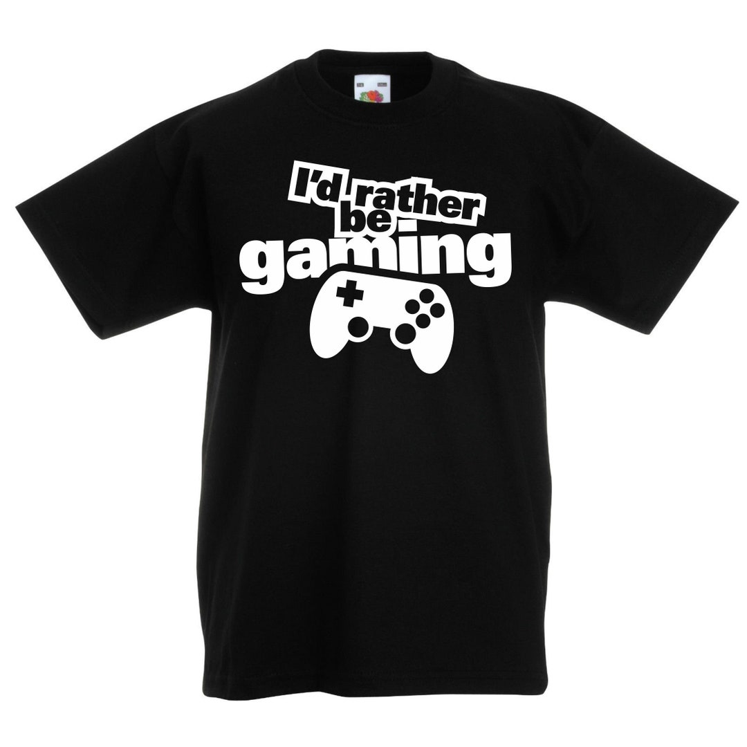 Gaming T-shirt for Boys Kids Girls & Youths Computer Gamer Cotton Tee ...