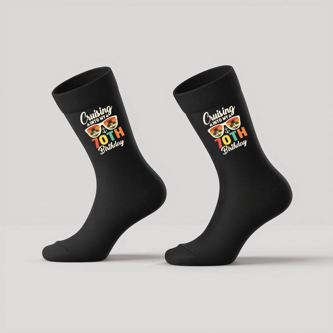 70th Birthday Socks Born in 1956 Gifts Cruising Into 70 Birthday ...