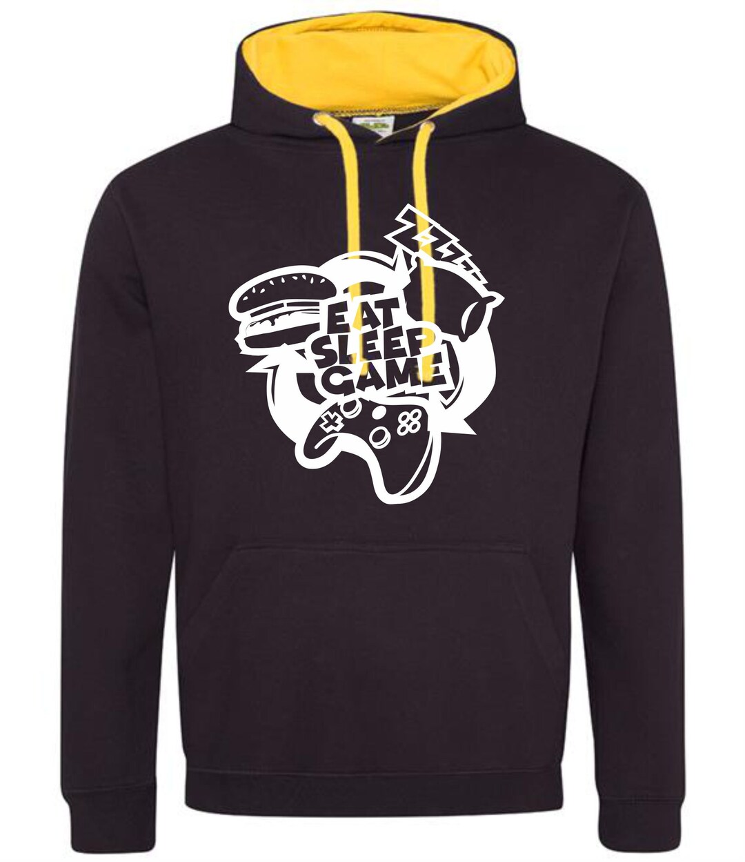Gaming Hoodie “eat Sleep Game” | Retro Gaming Hooded Sweatshirt for ...
