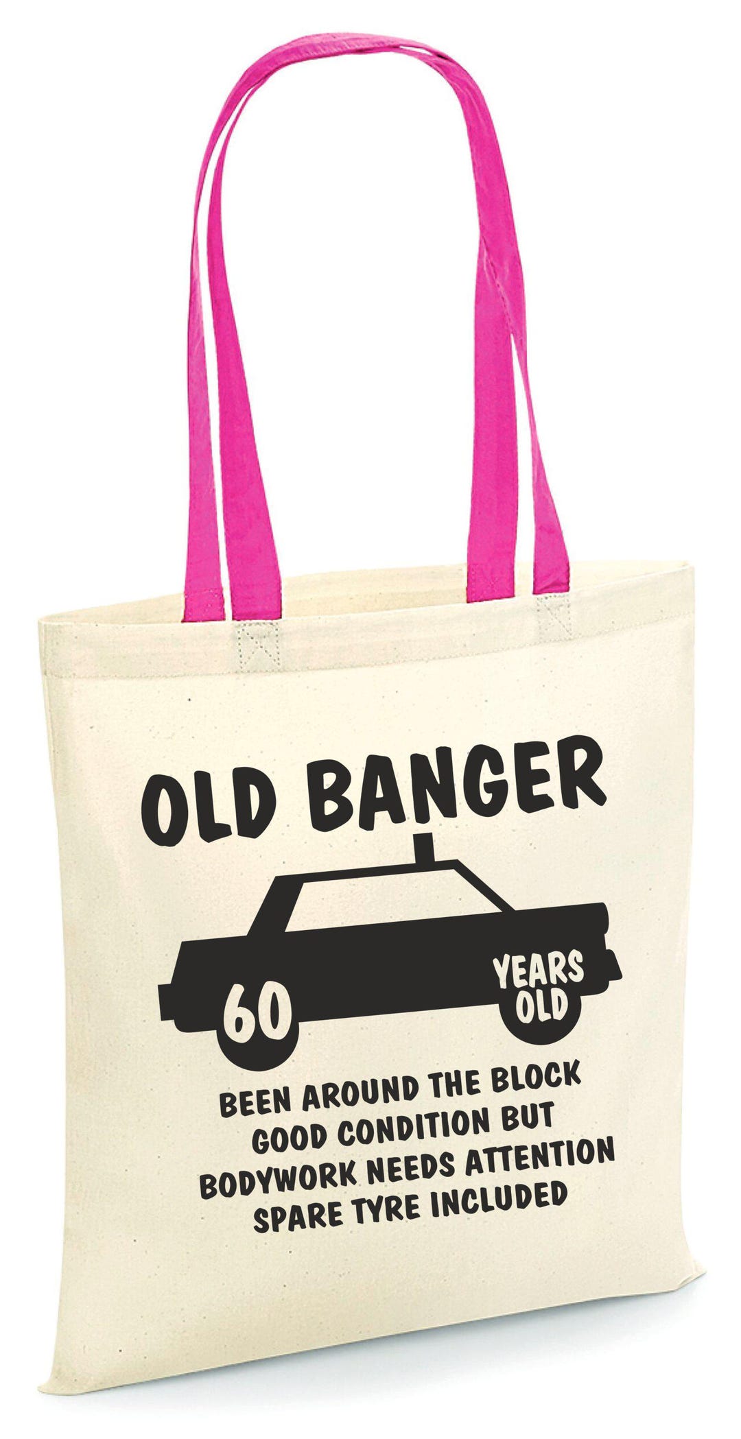 Old Banger 60th Birthday Tote Bag, Funny 60 Years Old Gift, Born in ...