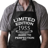 50th Bday Gift Funny Apron for Men Custom Year Dad Grilling Gift ...