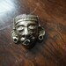 Unusual Vintage Aztec Mask Brooch With a Moving Nose-piercing - Etsy