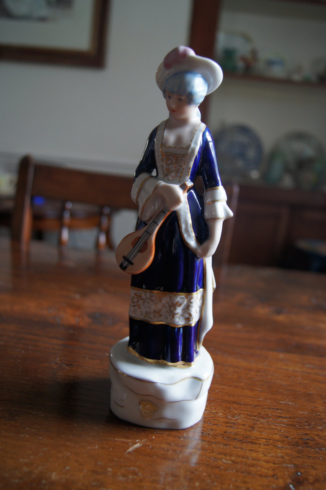 A Beautiful Royal Dux Bohemia Female Musician Figurine. - Etsy