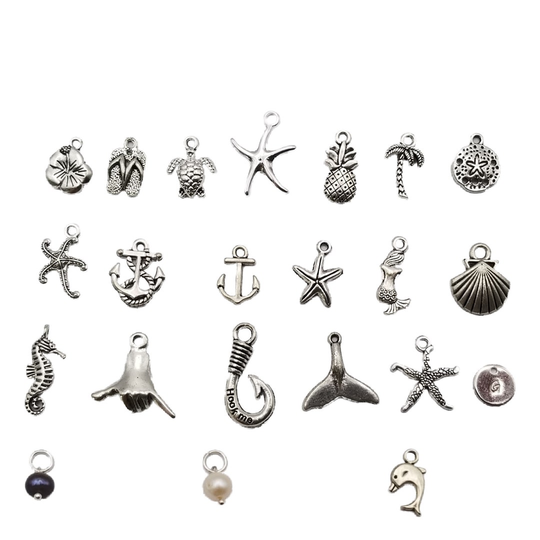 Charms and Initial Charm Add-on: (to Be Added to a New Necklace ...