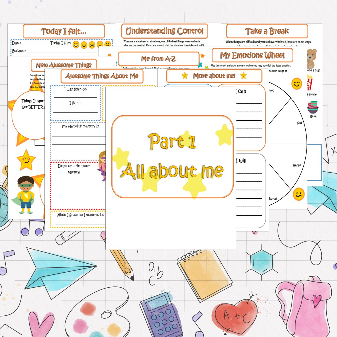 Mindfulness Guided Journal for Kids Positive Thinking Mental | Etsy