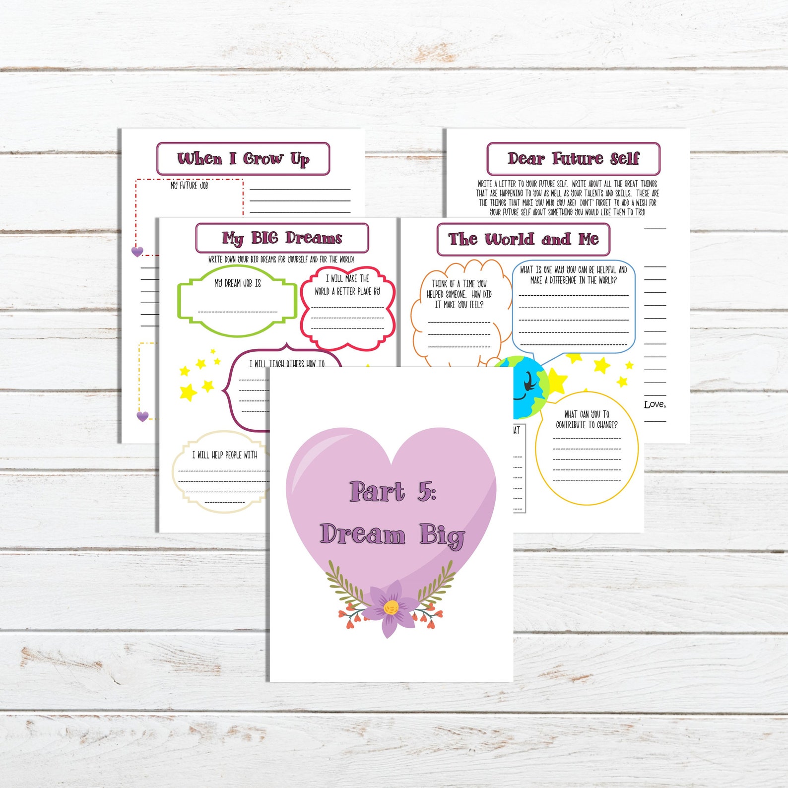 Mindfulness Guided Journal for Kids, Positive Thinking, Mental Health ...