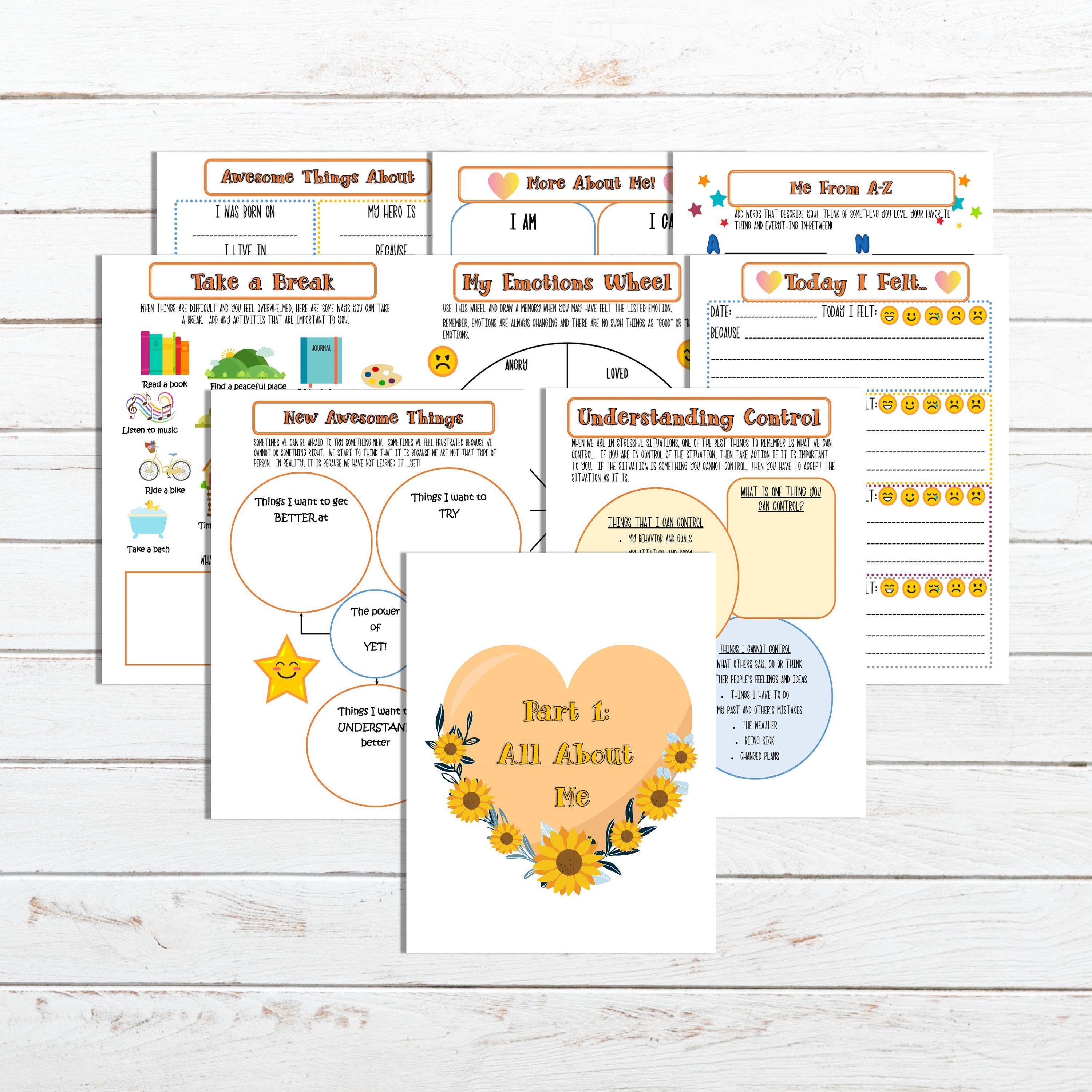 Mindfulness Guided Journal for Kids, Positive Thinking, Mental Health ...