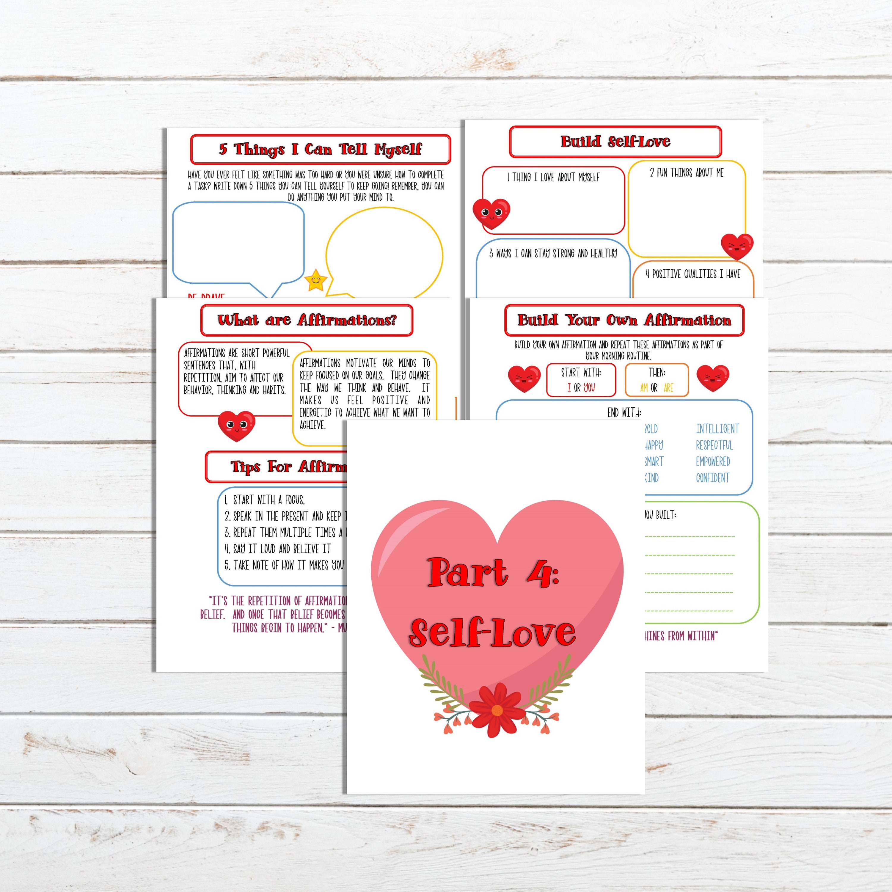 Mindfulness Guided Journal for Kids, Positive Thinking, Mental Health ...