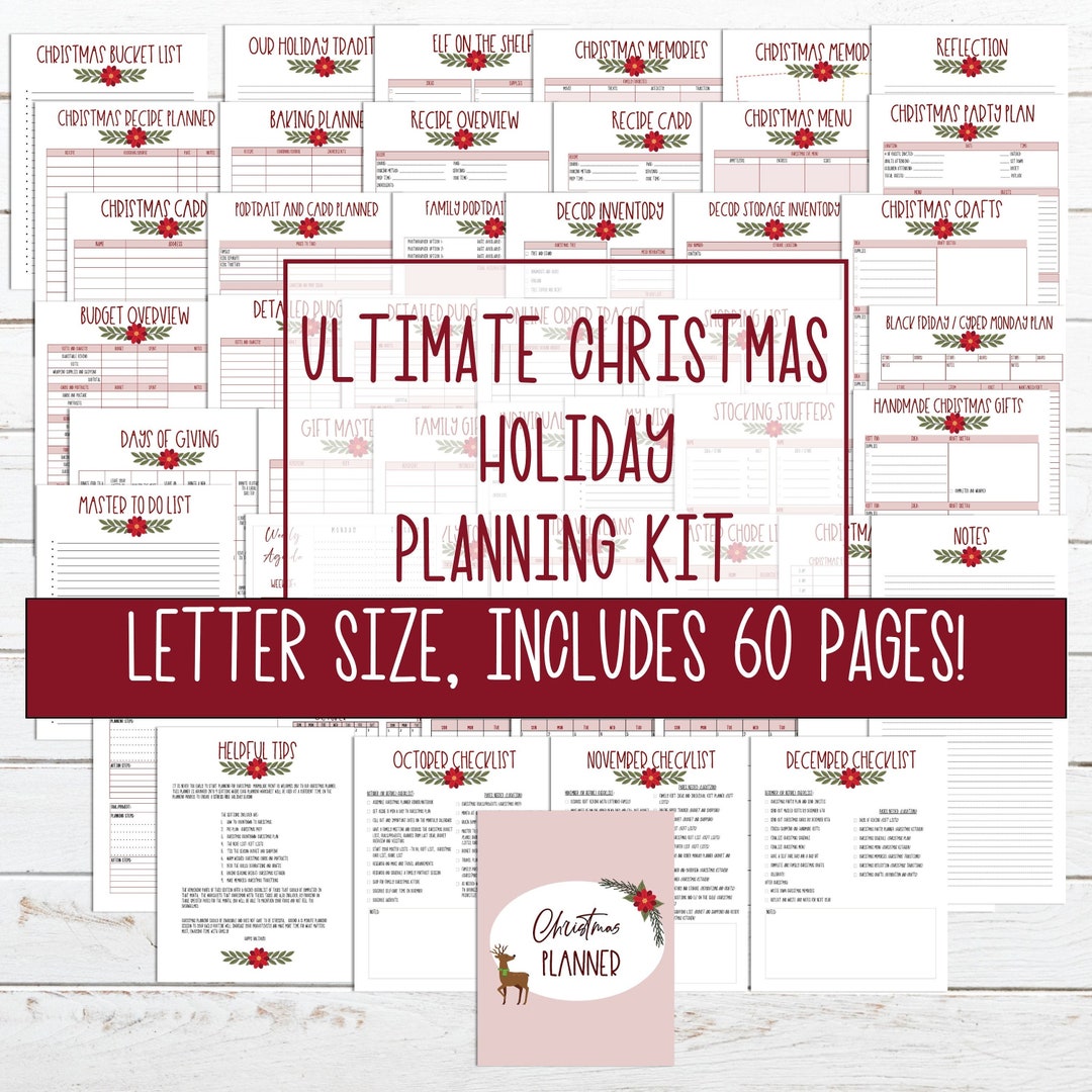 Ultimate Christmas Planner, Gift Budget Planner, Xmas Planner ...