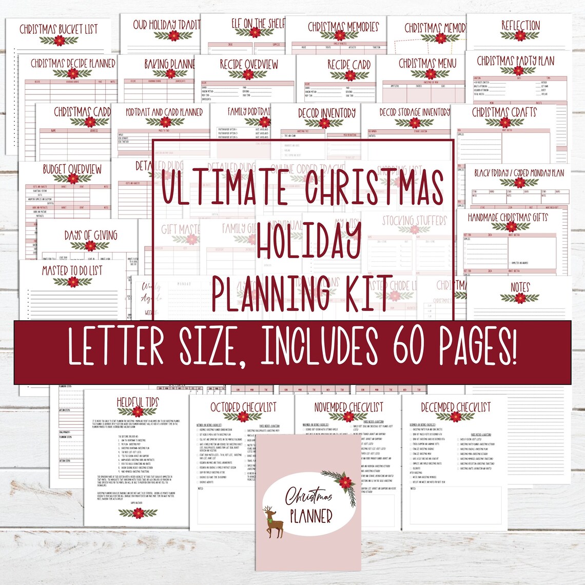 Ultimate Christmas Planner Gift Budget Planner Xmas Planner | Etsy