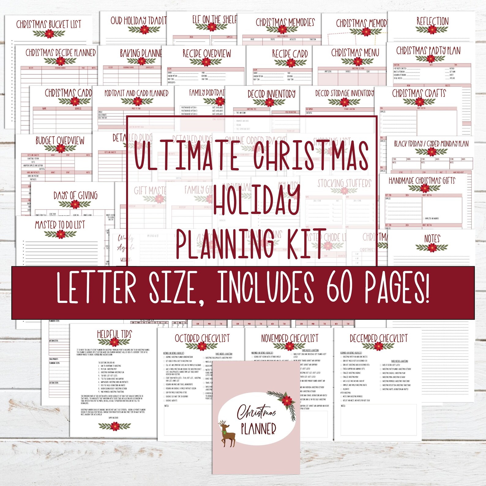 Ultimate Christmas Planner Gift Budget Planner Xmas Planner - Etsy