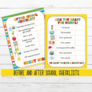 Productivity Checklists for Boys, Visual Routine Charts, Morning and ...