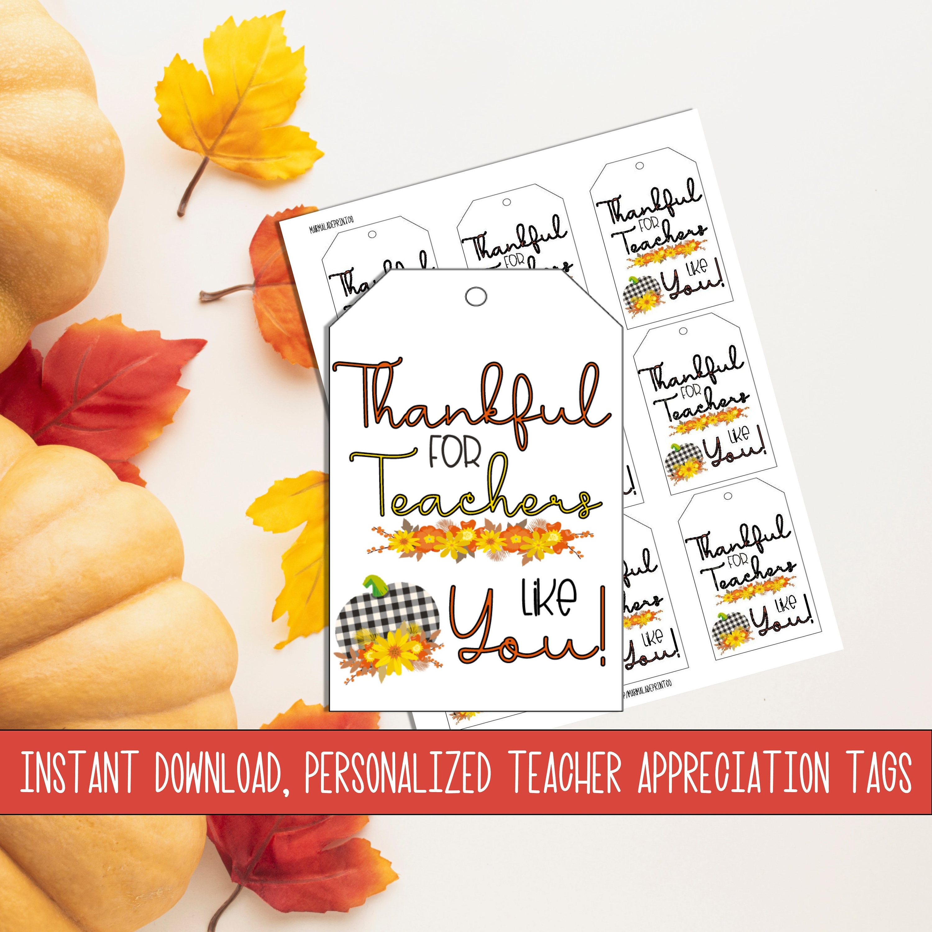 Thanksgiving Staff Appreciation, Teacher Appreciation Printable Tags ...