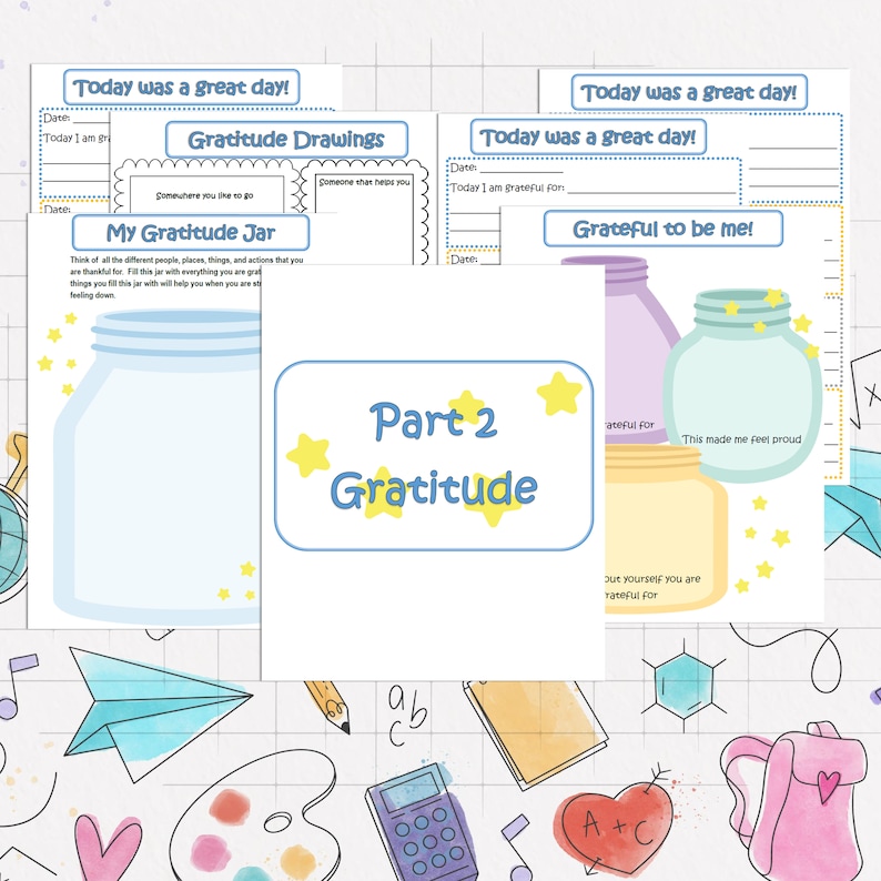 Mindfulness Guided Journal for Kids, Positive Thinking, Mental Health ...