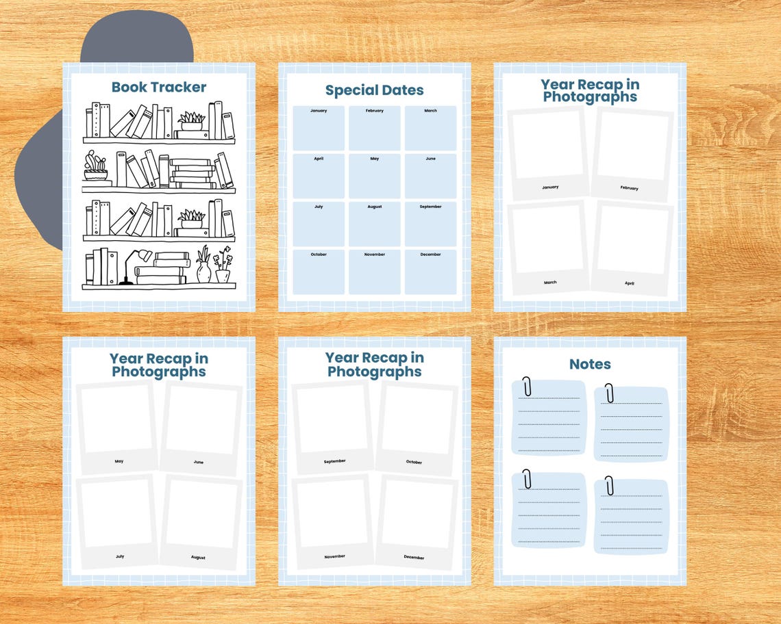 Printable Blue Academic Student Planner - Etsy