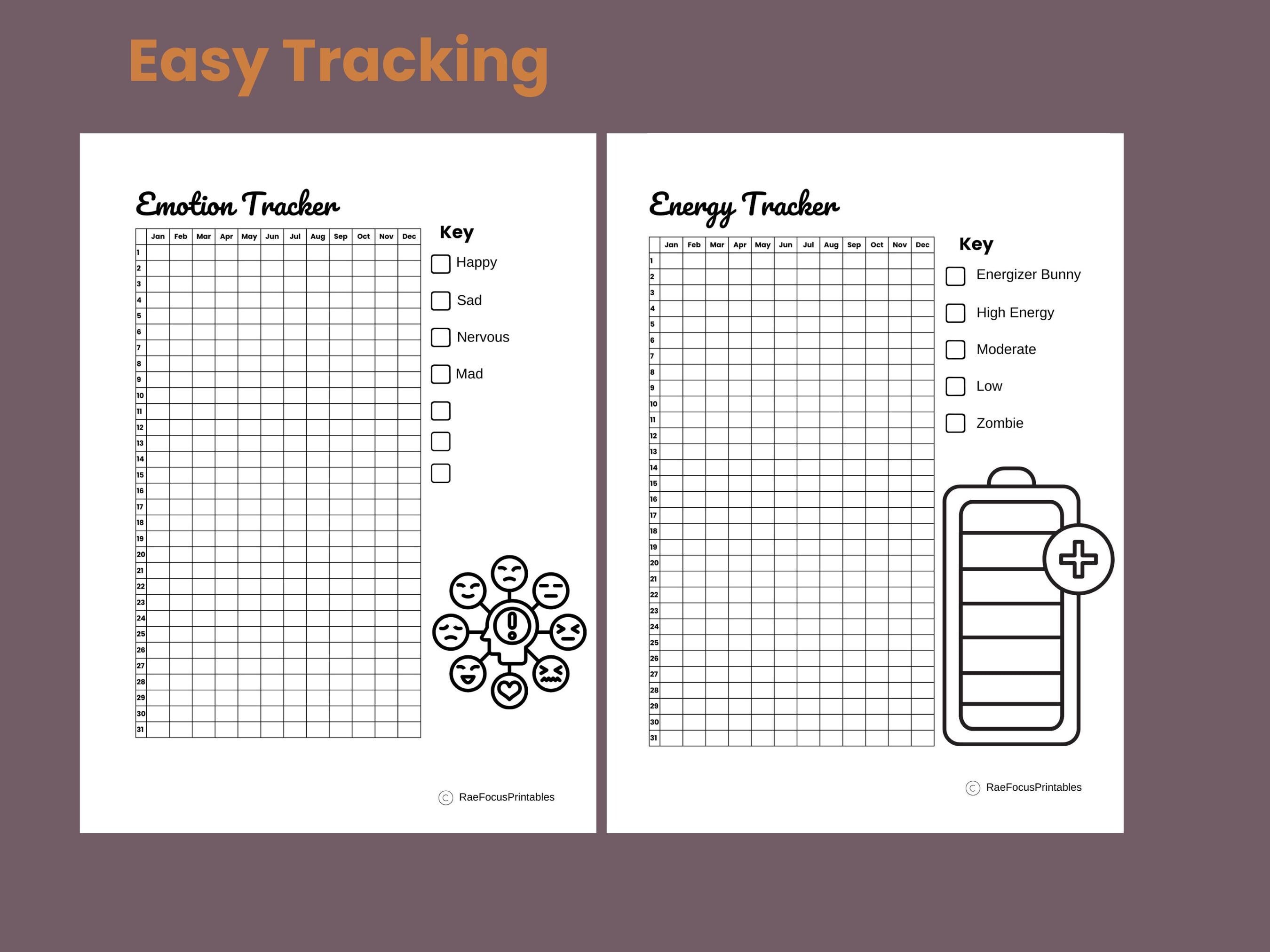 Printable Bullet Tracker Journal - Etsy