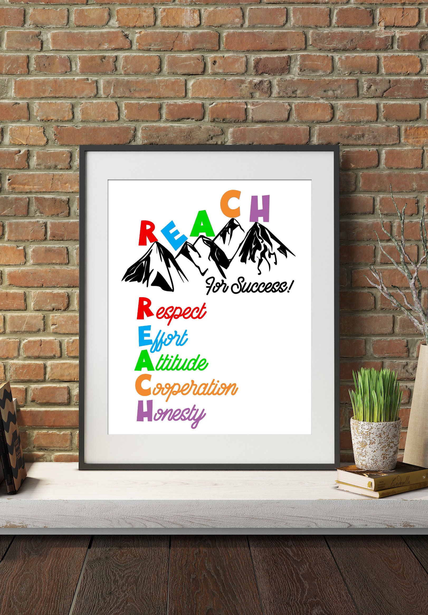 Reach for Success, Classroom Decor, Classroom Rules, Teacher Gift ...