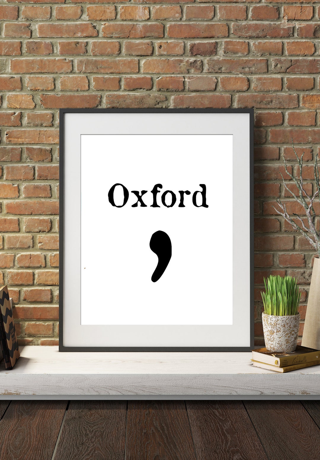 Oxford Comma, Grammar Printable, Team Oxford Comma, Dorm Decor, Dorm ...