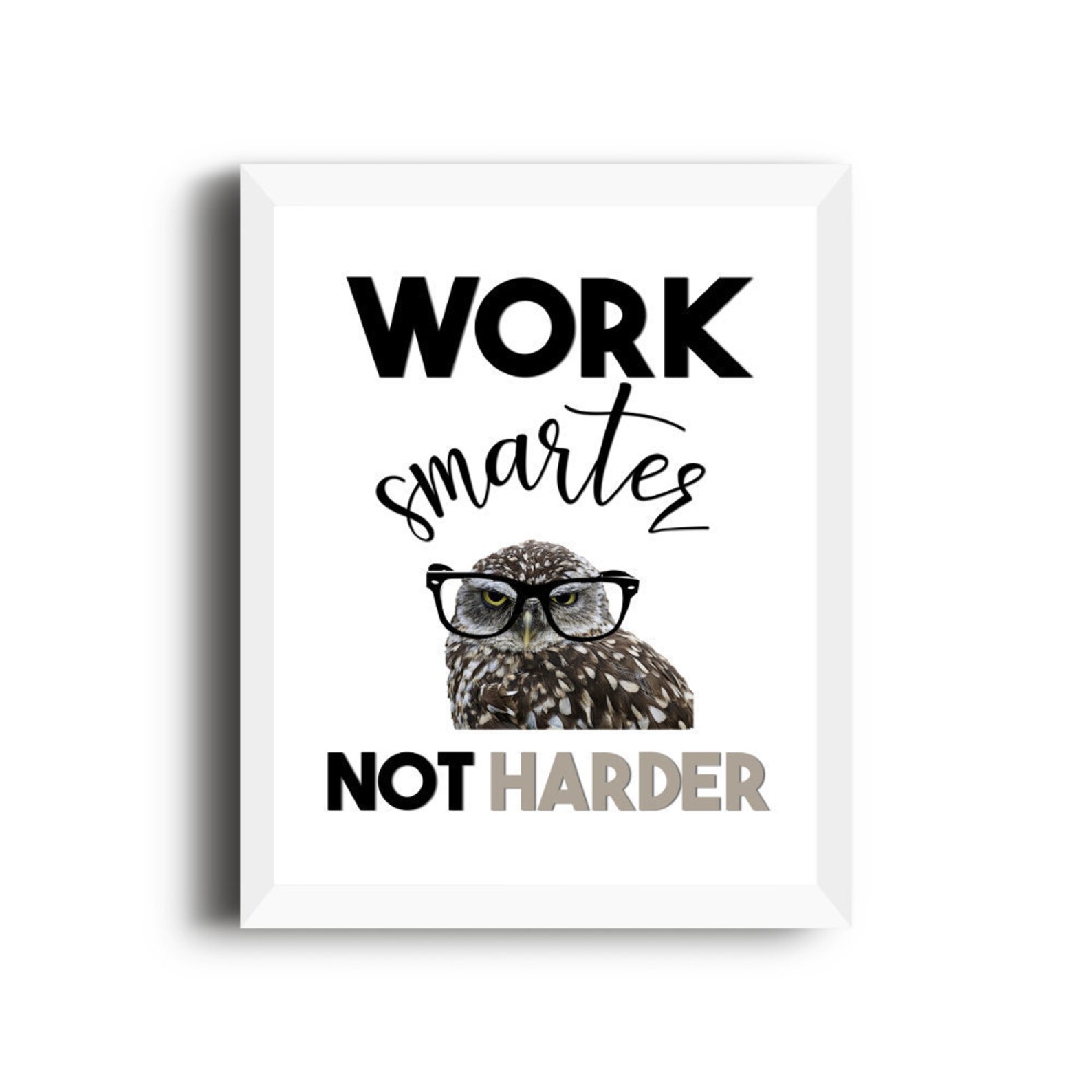 Work Smarter Not Harder, Printable, Coworker Gift, Office Decor ...