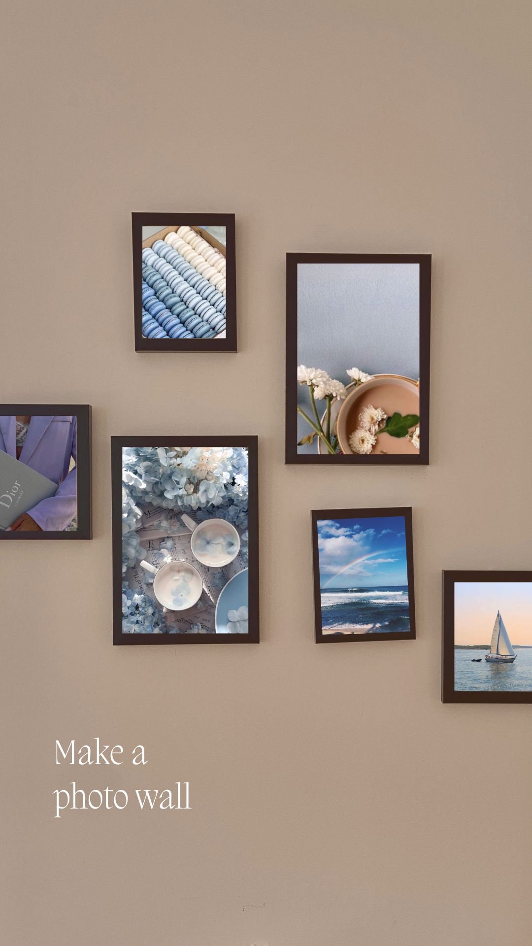 Blue Photo Wall Kit Digital Collage Summer - Etsy