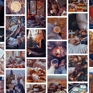 Cozy Fall Photo Collage Kit Digital Journal Kit - Etsy