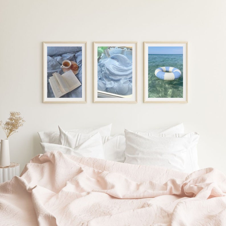 Blue Photo Wall Kit Digital Collage Summer - Etsy