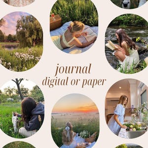 Spring Cottage Core Vision Board Photo Kit Wall Art - Etsy