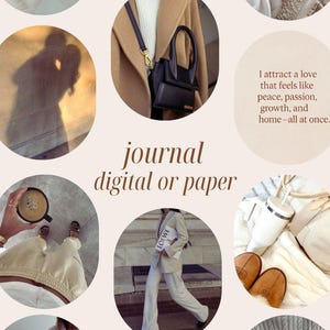 Neutral Cozy Vision Board Wall Art Photo Kit 2026 Planner - Etsy