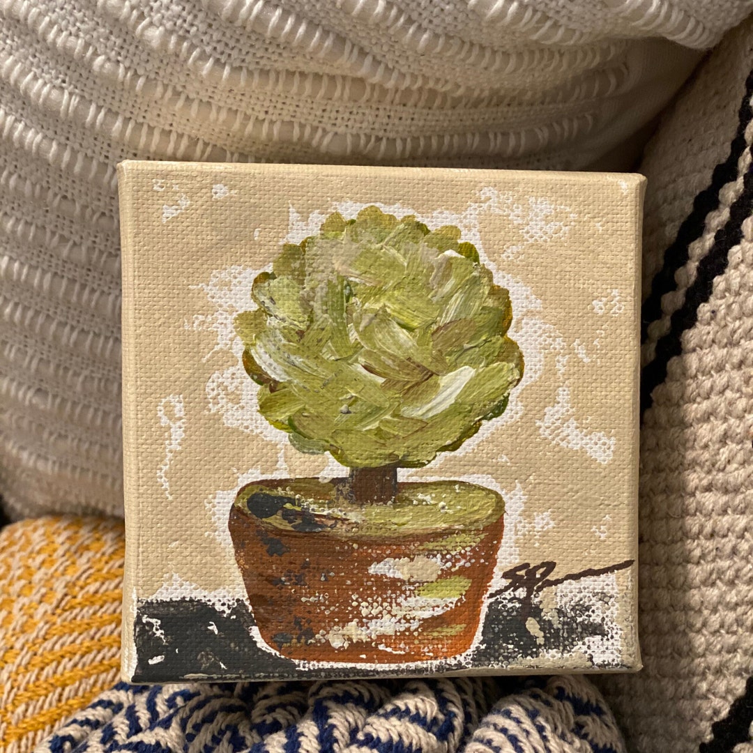 Topiary Art on Canvas/ Topiary Art/ Topiary/ Garden Art/ Foliage/ Home ...