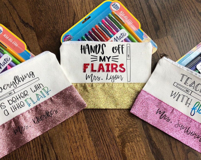 FLAIR PENS Sayings Teacher Gift Bag Appreciation Quote SVG Dxf - Etsy