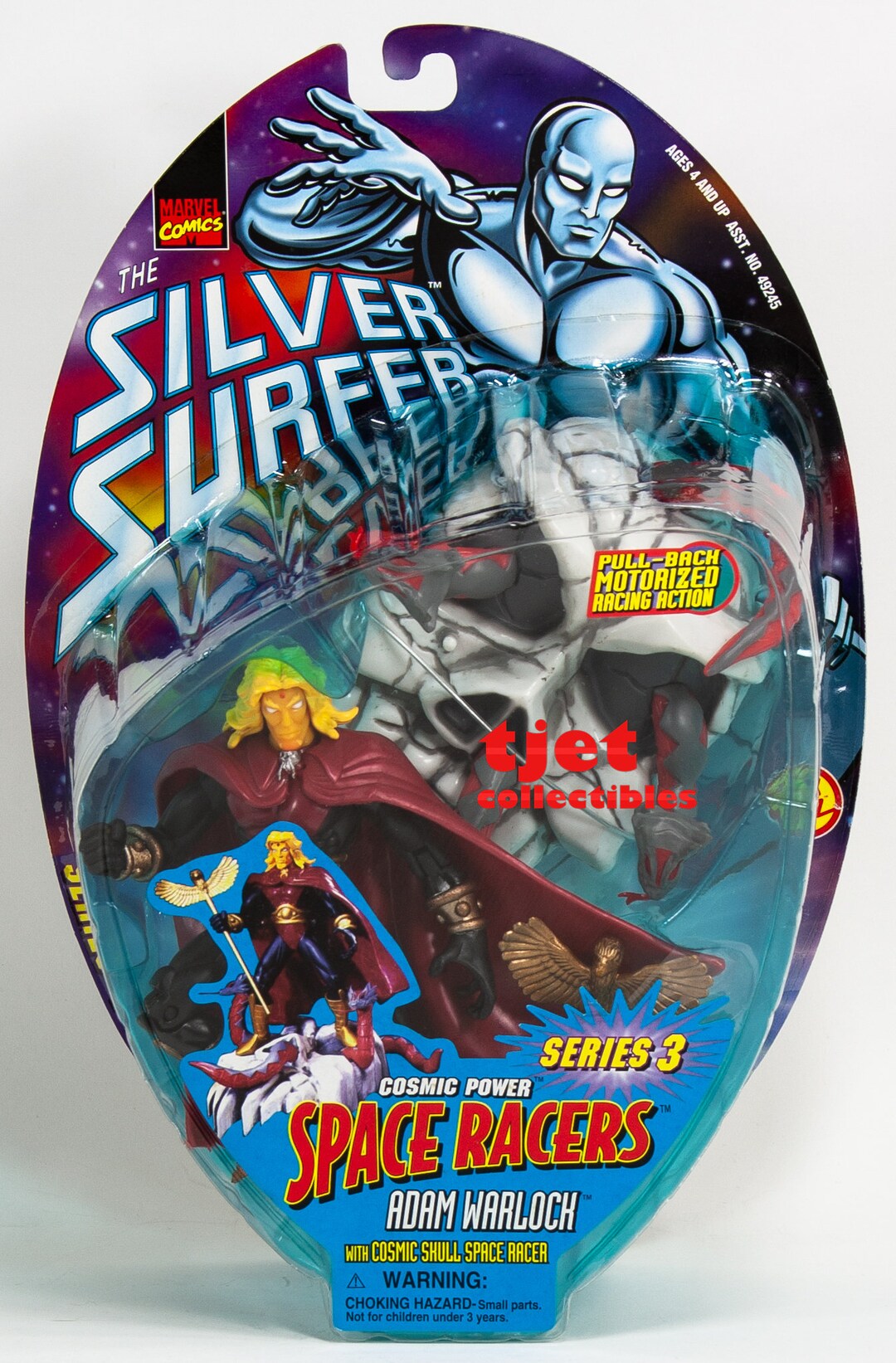 Silver Surfer Space Racers Adam Warlock 5 Action Figure Toy Biz 1998 ...