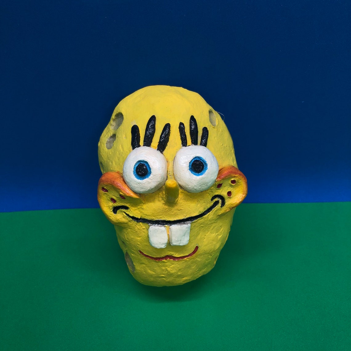 Spongebob Clay Face Wall Art Hanging Sculpture HANDY - Etsy France