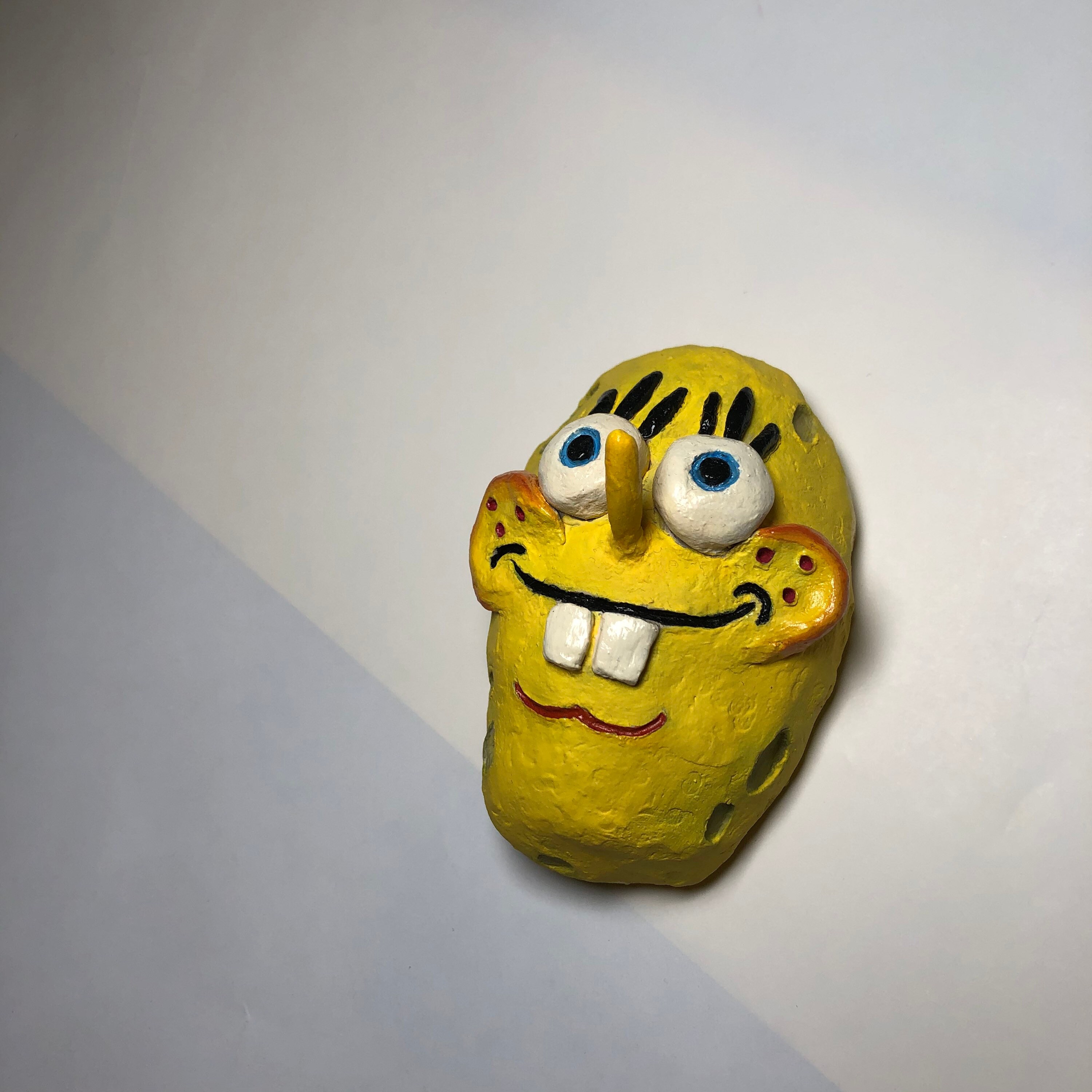Spongebob Clay Face Wall Art Hanging Sculpture HANDY - Etsy France