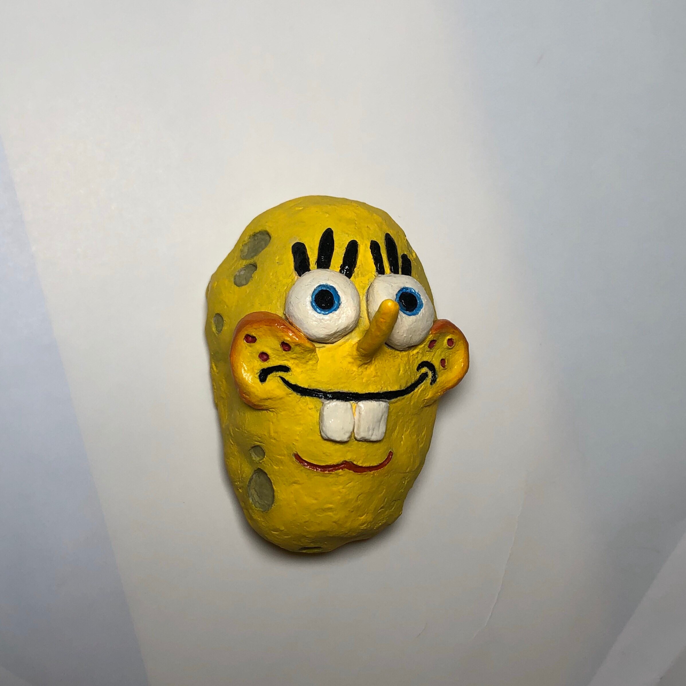 Spongebob Clay Face Wall Art Hanging Sculpture HANDY - Etsy France