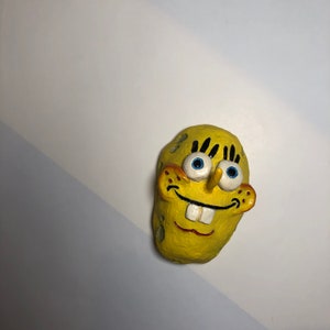 Spongebob Clay Face Wall Art Hanging Sculpture HANDMADE - Etsy