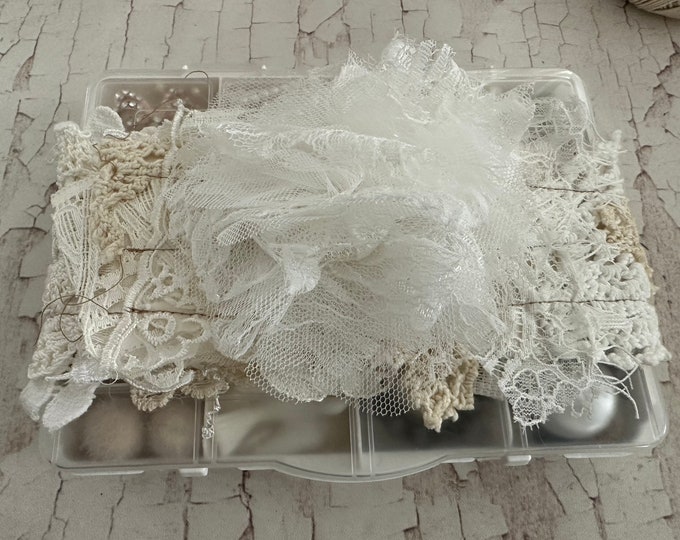 Vintage Inspired Embellishment Box With Snippet - Etsy