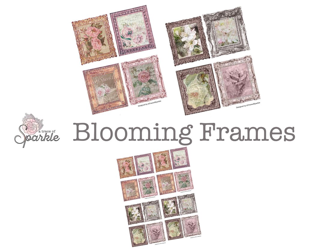 Blooming Frames Digital / Printable - Etsy