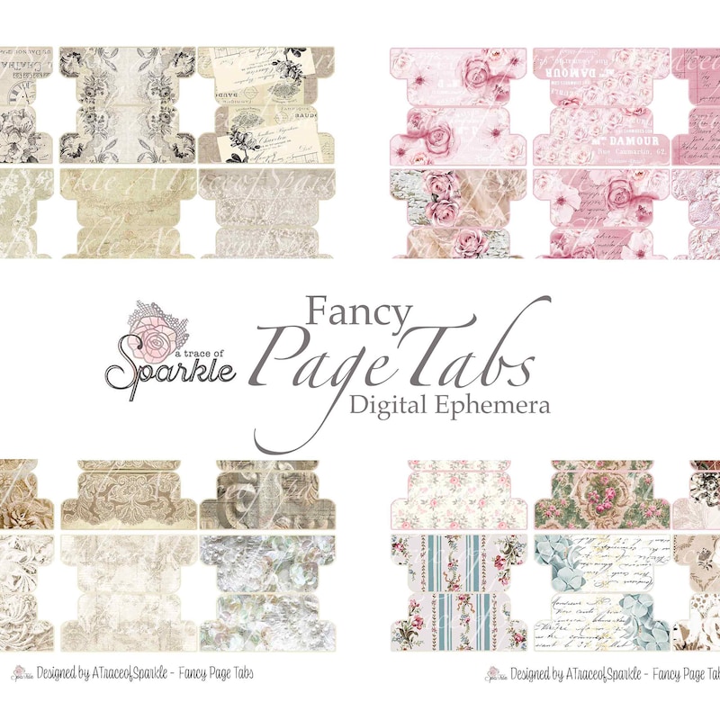 Paper Craft Tabs - Etsy
