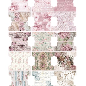 Fancy Page Tabs Digital Papers / Printable for Journals Mini Albums ...