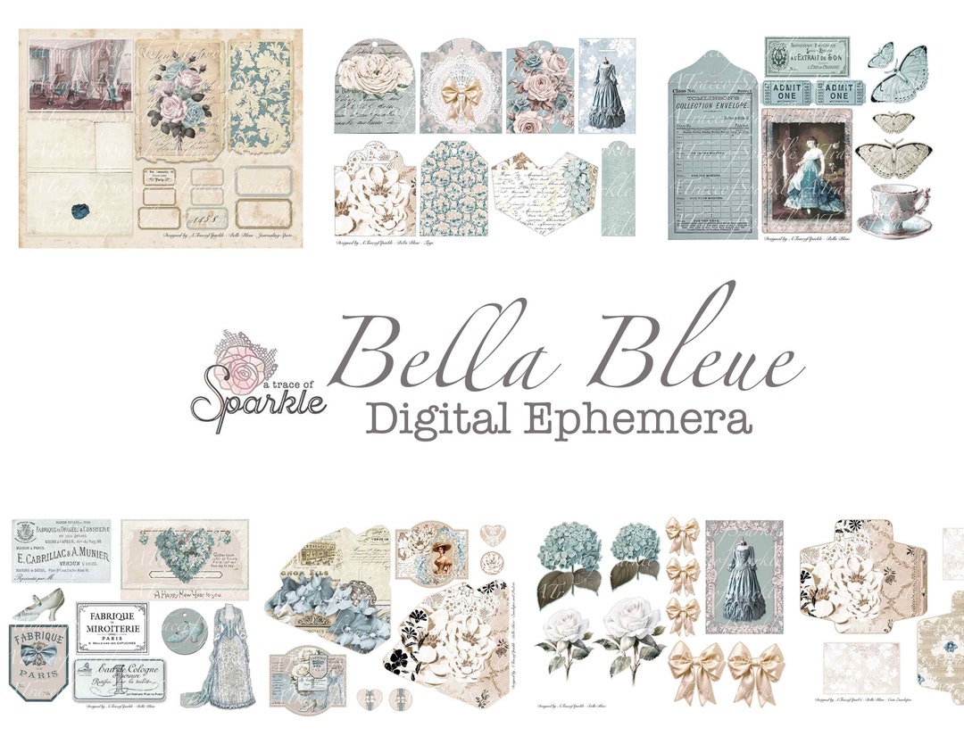 Bella Bleue Ephemera Digital / Printable Journal Cutouts - Etsy