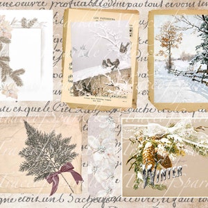 Winter Mocha Ephemera Digital / Printable - Etsy