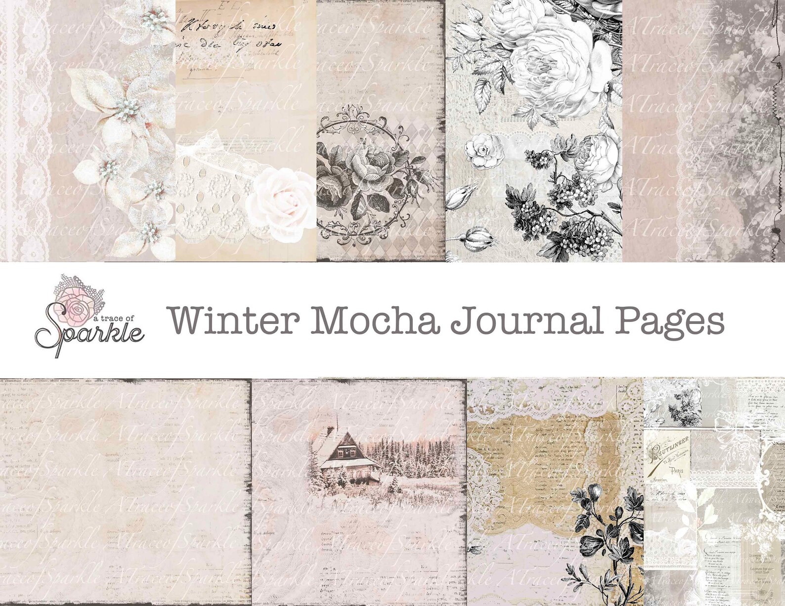 Winter Mocha Journal Pages Digital / Printable - Etsy