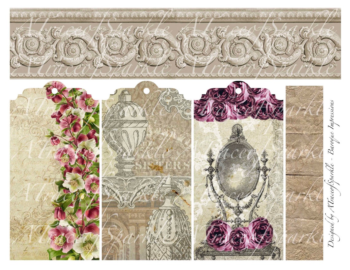 Baroque Impressions Ephemera Digital / Printable - Etsy