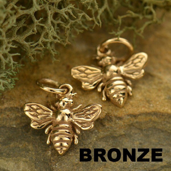 Gold Bee Necklace Tiny Bee Honey Bee Bumble Bee Bee Charm | Etsy